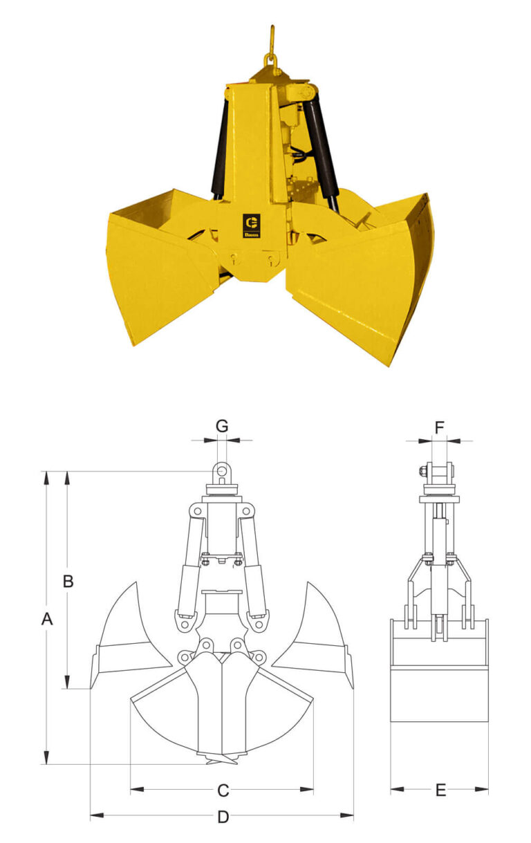 MCD MOTORISED CLAMSHELL GRAB - DAVON